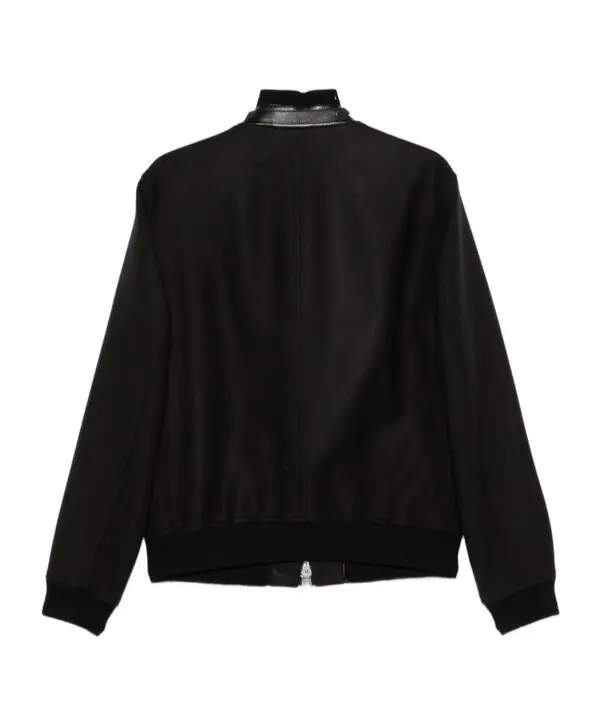TOM FORD Leather-trimmed Bomber Jacket