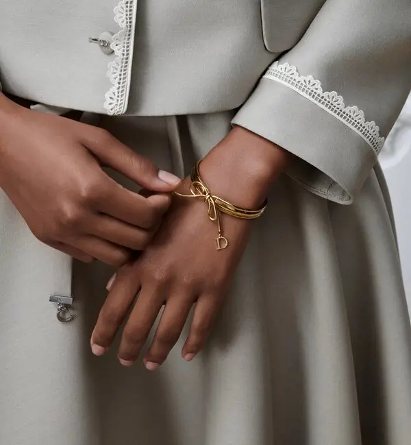 Dior Petit Noeud Cd Bangle - Gray