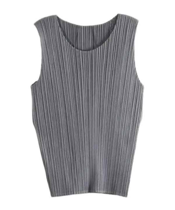 PLEATS PLEASE BY ISSEY MIYAKE Sleeveless Pleated Top