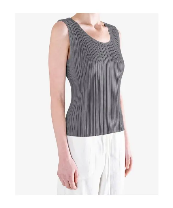 PLEATS PLEASE BY ISSEY MIYAKE Sleeveless Pleated Top
