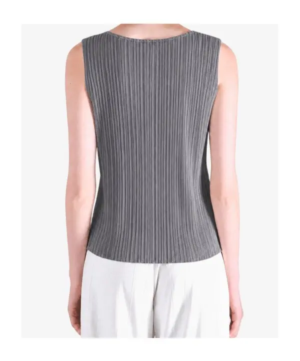 PLEATS PLEASE BY ISSEY MIYAKE Sleeveless Pleated Top