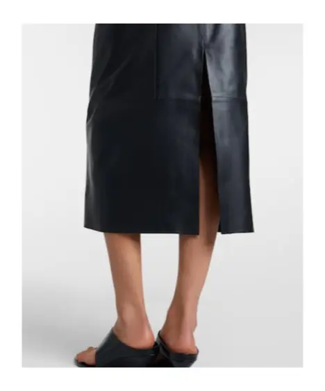 Vince Leather Pencil Skirt