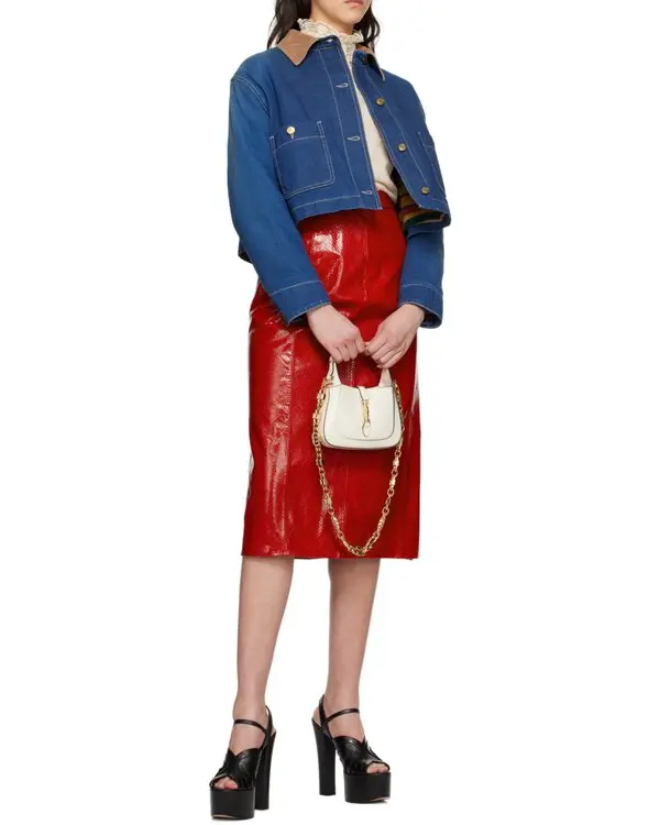 Gucci Corduroy Collar Denim Jacket