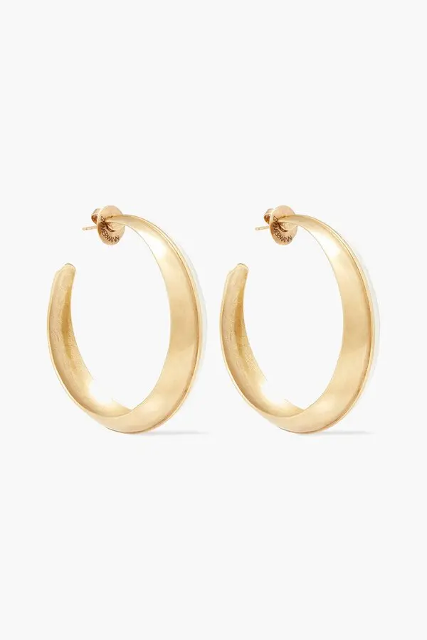 Zimmermann Tone Enamel Hoop Earrings - Gold