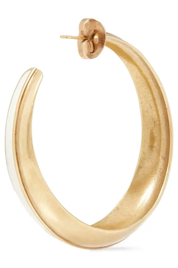 Zimmermann Tone Enamel Hoop Earrings