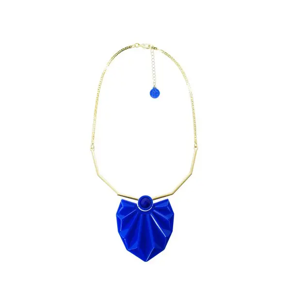GISSA BICALHO Handmade Acrylic Necklace Choker Papyrus Bic