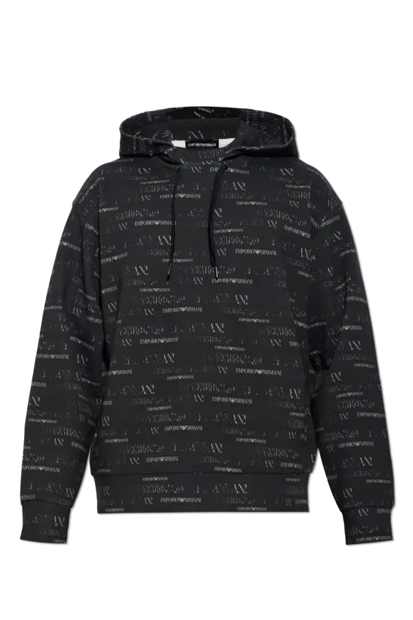 Emporio Armani Monogram Sweatshirt - Black