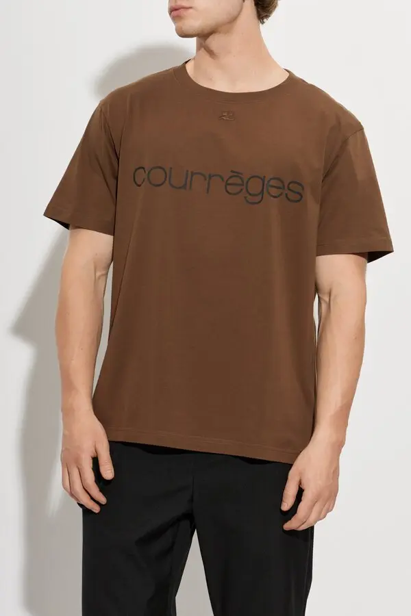 COURREGES T-shirt With Printed Logo