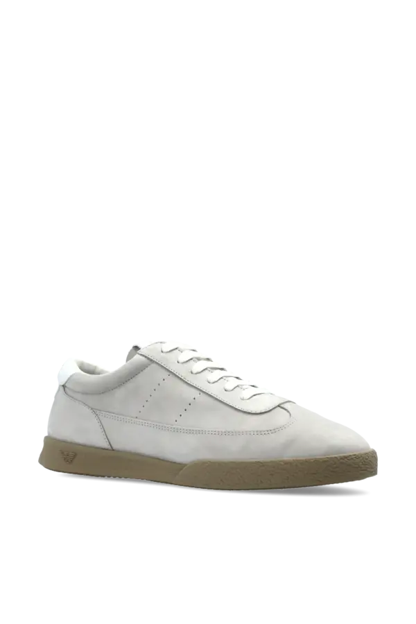 Emporio Armani Suede Low-top Lace-up Sneakers