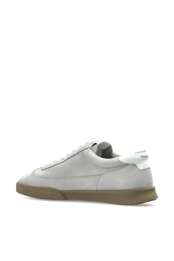 Emporio Armani Suede Low-top Lace-up Sneakers