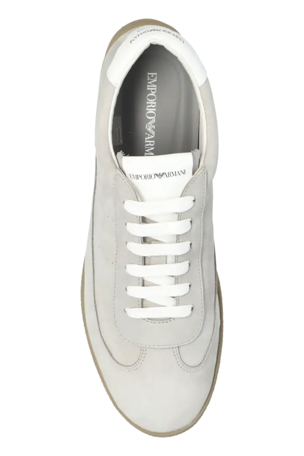 Emporio Armani Suede Low-top Lace-up Sneakers