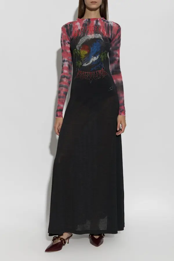Balenciaga Printed Maxi Dress