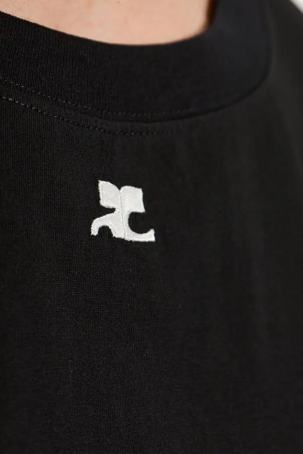 COURREGES T-shirt With Embroidered Logo