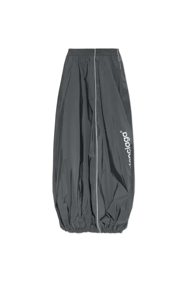 Balenciaga Skirt With Logo - Grey