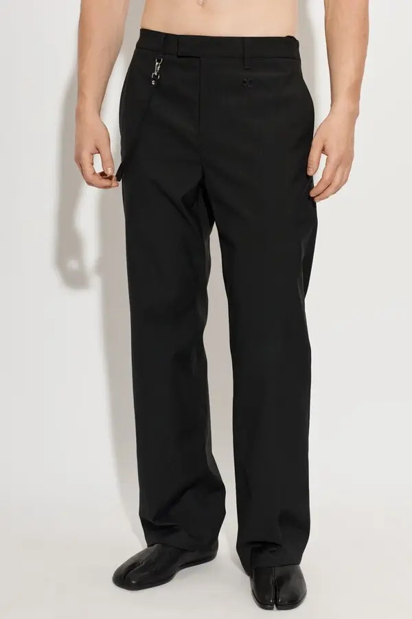 COURREGES Pants With Embroidered Logo