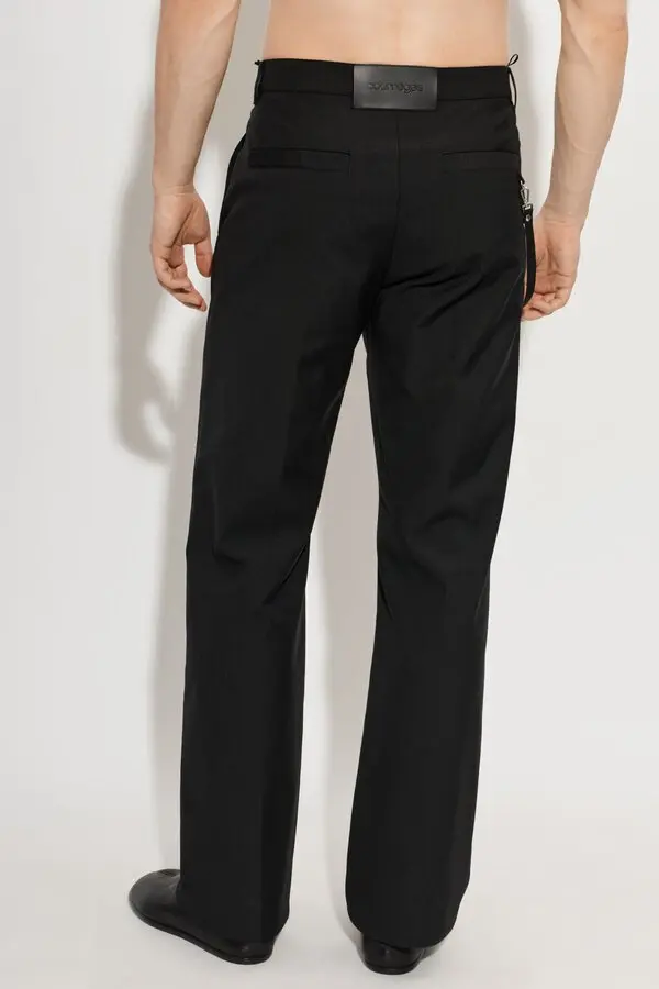 COURREGES Pants With Embroidered Logo