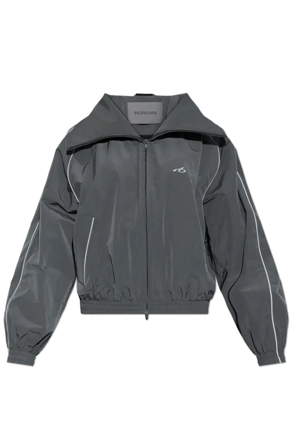 Balenciaga Jacket With Logo - Grey