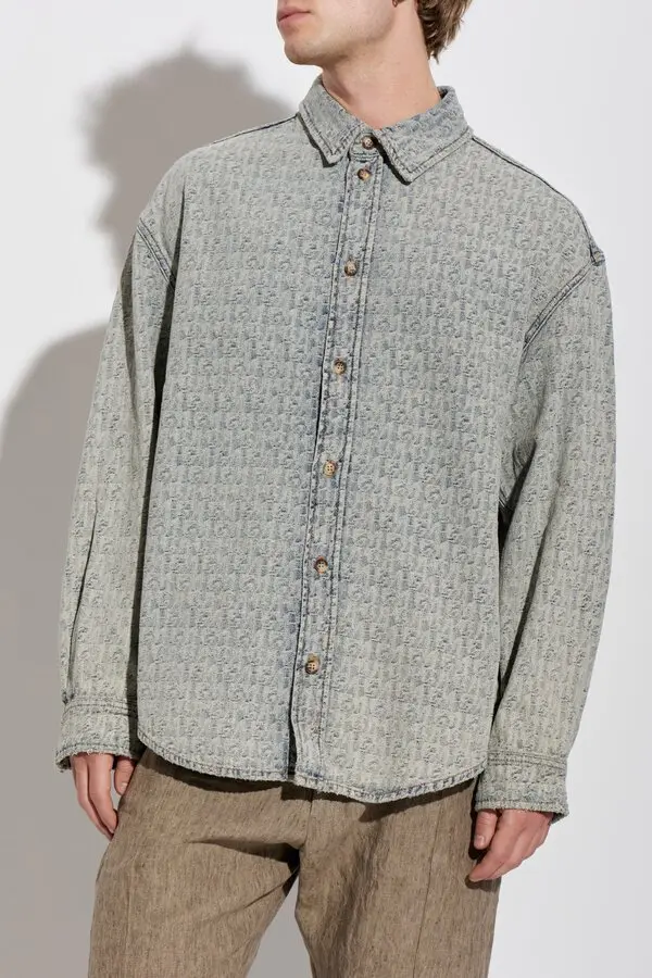 Emporio Armani Denim Shirt With 'vintage' Effect