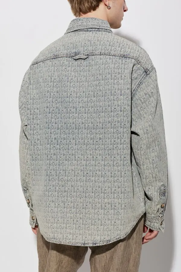 Emporio Armani Denim Shirt With 'vintage' Effect