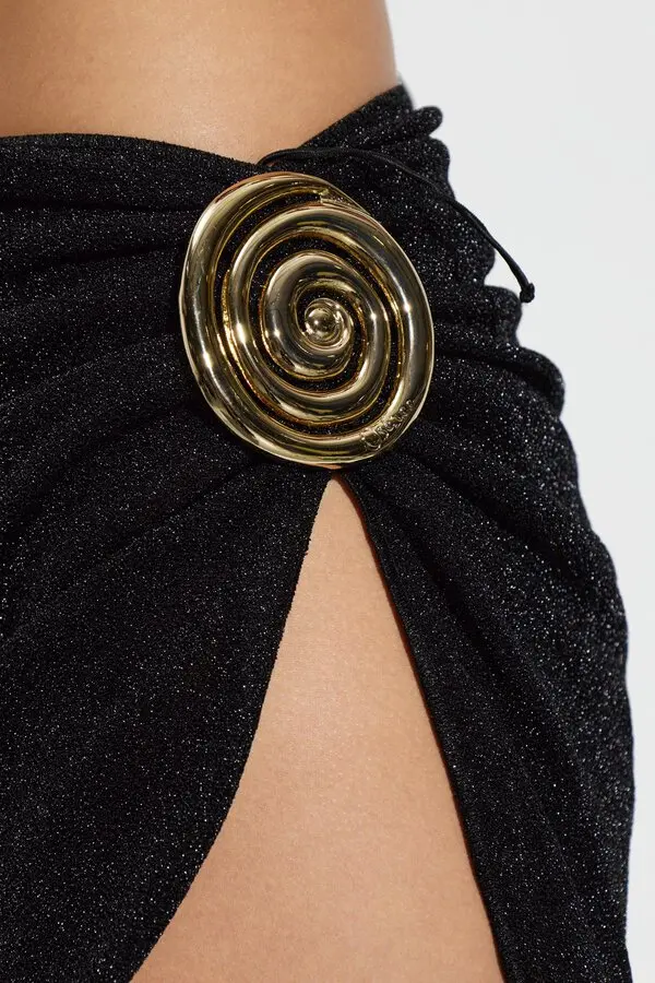 Oseree Short Pareo With Lurex Thread