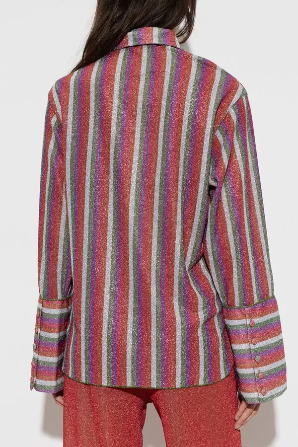 Oseree Shirt With Lurex Thread
