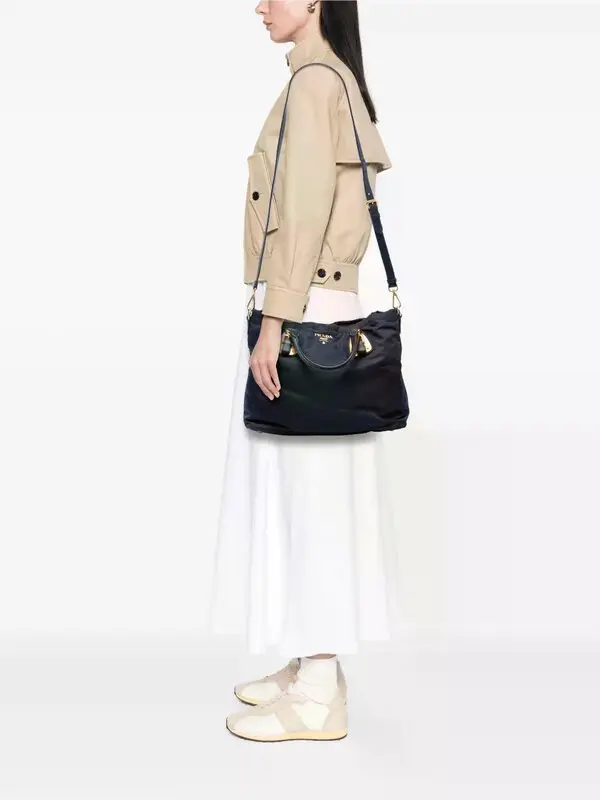 Prada Tessuto Satchel Bag - Blue