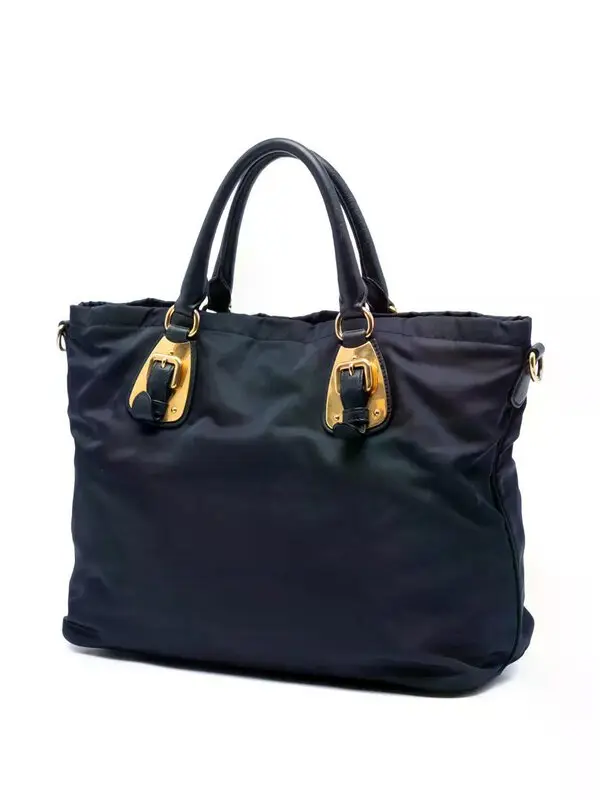 Prada Tessuto Satchel Bag - Blue