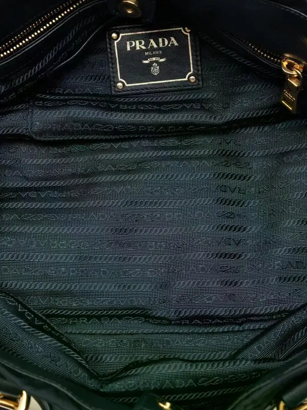 Prada Tessuto Satchel Bag - Blue