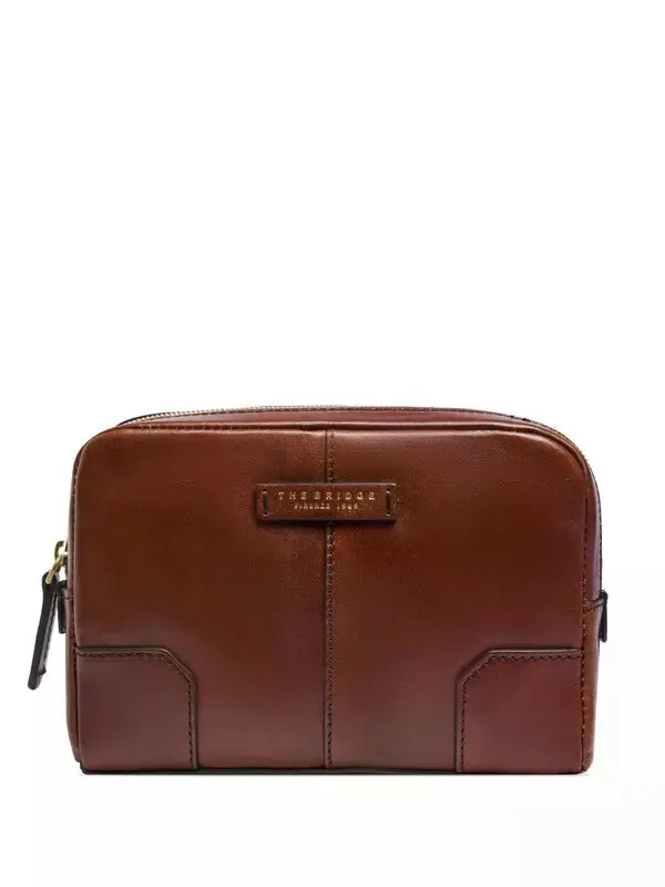 THE BRIDGE Vespucci Leather Zip-around Clutch Bag - Brown