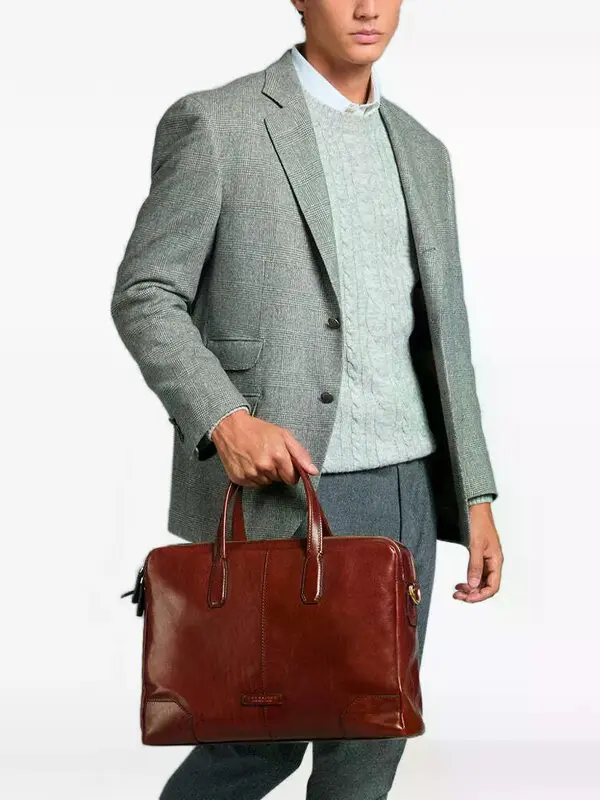 THE BRIDGE Vespucci Leather Briefcase