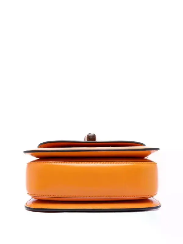 Gucci 1947 Bamboo Top Handle Bag Satchel - Orange