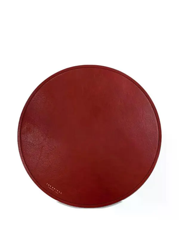 THE BRIDGE Logo-print Leather Placemat - Red