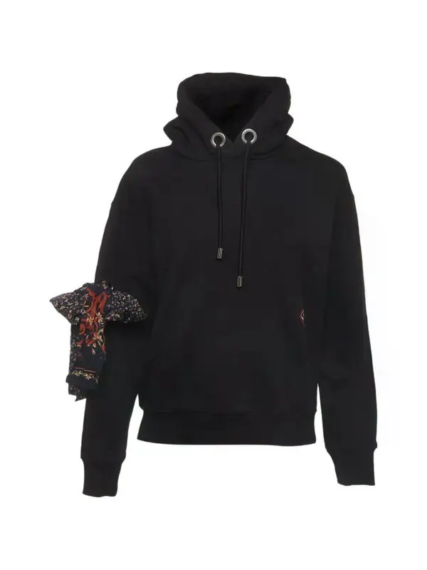 Chloé Silk Detail Hoodie
