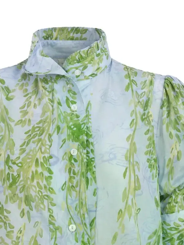 Thierry Colson Vita Floral Print Shirt - Blue