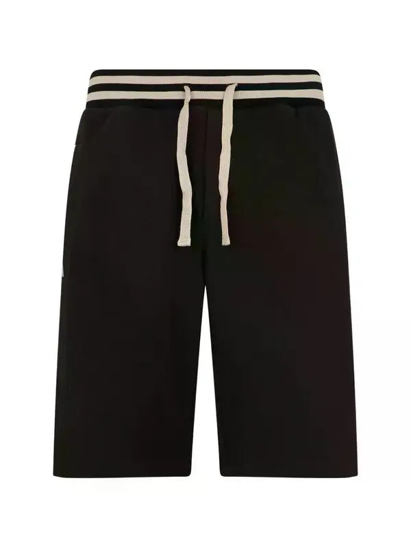 Paul & Shark Striped Trim Drawstring Shorts - Black