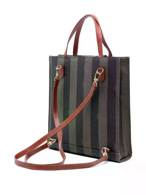 Fendi Pequin Coated Canvas Ff Convertible Backpack