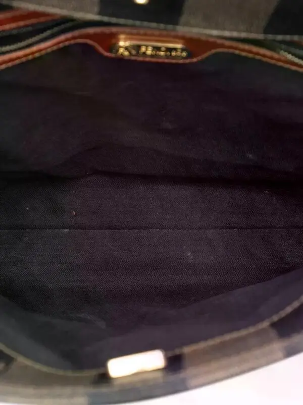 Fendi Pequin Coated Canvas Ff Convertible Backpack