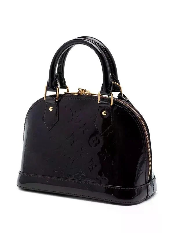 LOUIS VUITTON Monogram Vernis Alma Bb Satchel - Purple