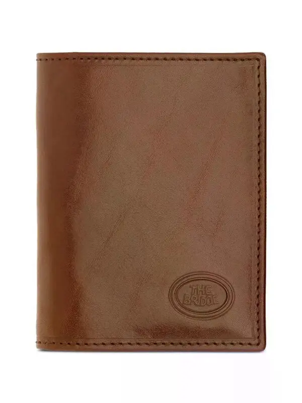 THE BRIDGE Story Logo-embossed Leather Cardholder
