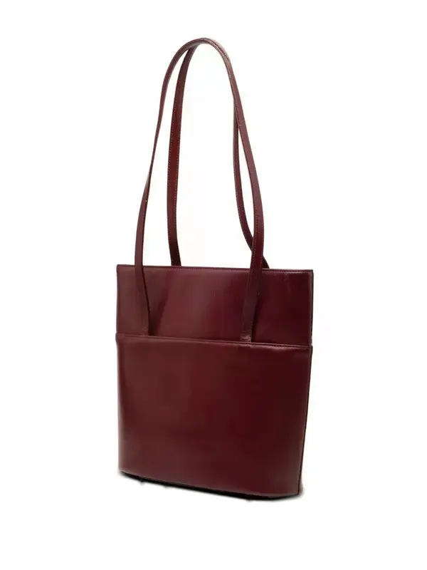 Burberry House Check Trimmed Leather Shoulder Bag