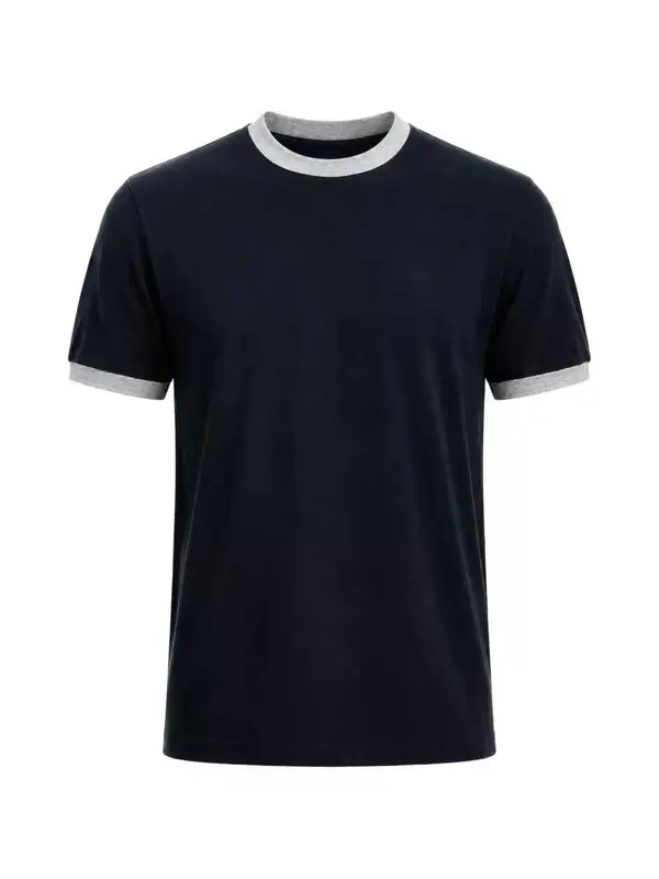 FRADI Contrast-trim T-shirt - Blue