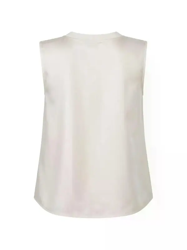 PATRICK ASSARAF Silk Crew-neck Tank Top