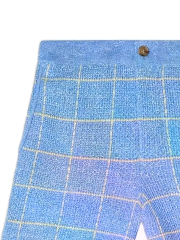 Guest In Residence Plaid Textured Shorts
