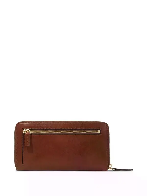 THE BRIDGE Zip-around Leather Wallet
