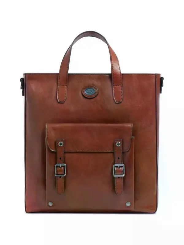 THE BRIDGE Leather Backpack - Brown