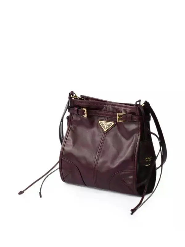 Prada Bonnie Leather Mini Shoulder Bag - Red