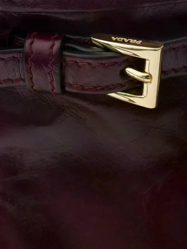 Prada Bonnie Leather Mini Shoulder Bag - Red