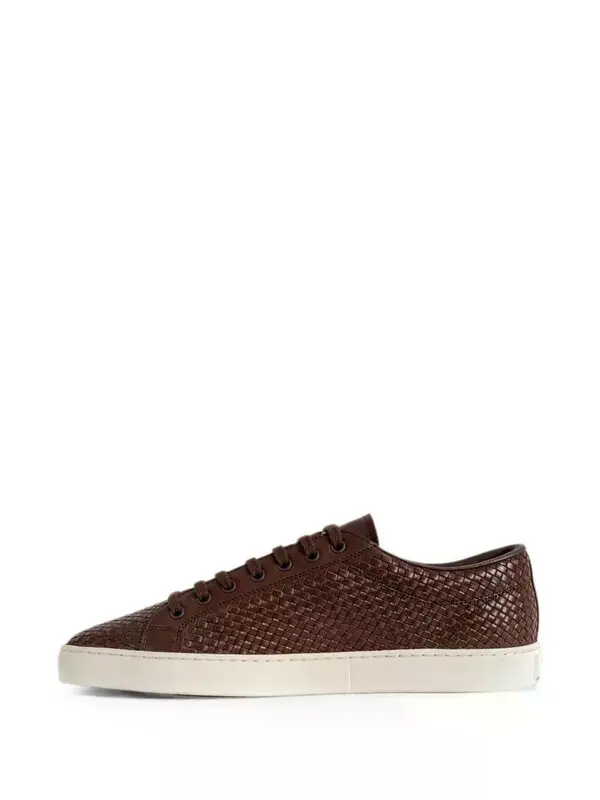 Prada Woven Leather Sneakers