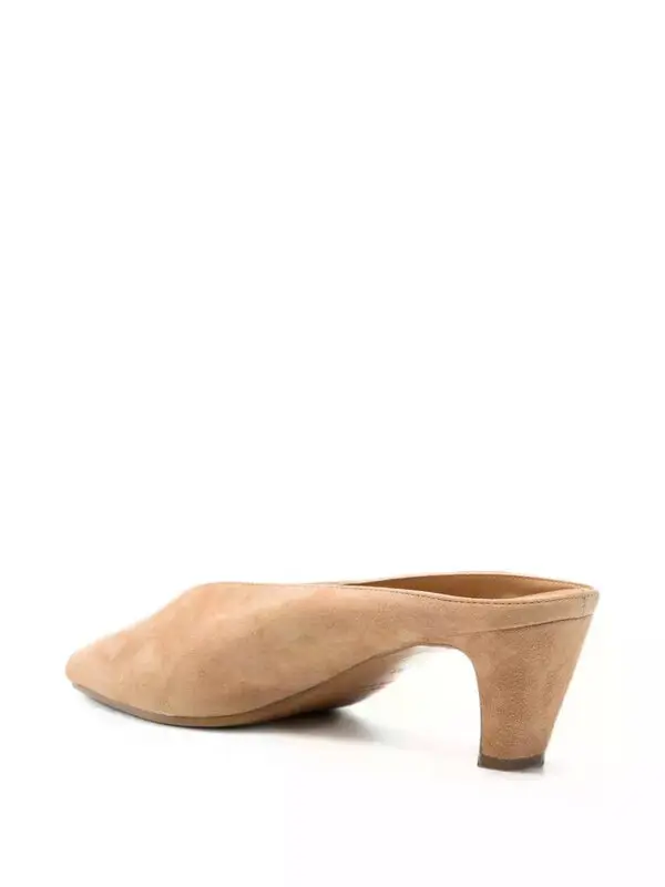 BIANCADI Suede Peep-toe Sandals