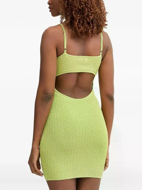 Guess Cable-knit Cutout Mini Dress